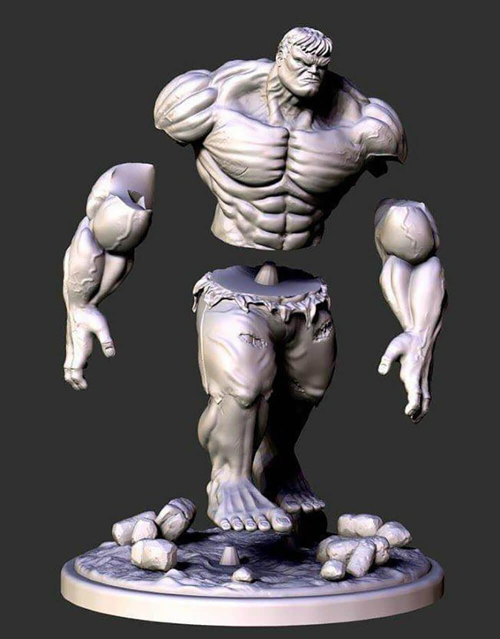 Hulk Statues - 3D Model by 3DPrintingDesigner