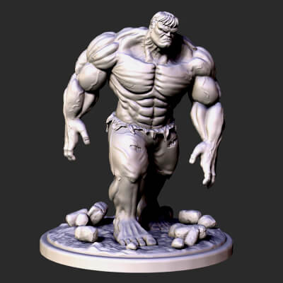 Hulk Statues - 3D Model by 3DPrintingDesigner