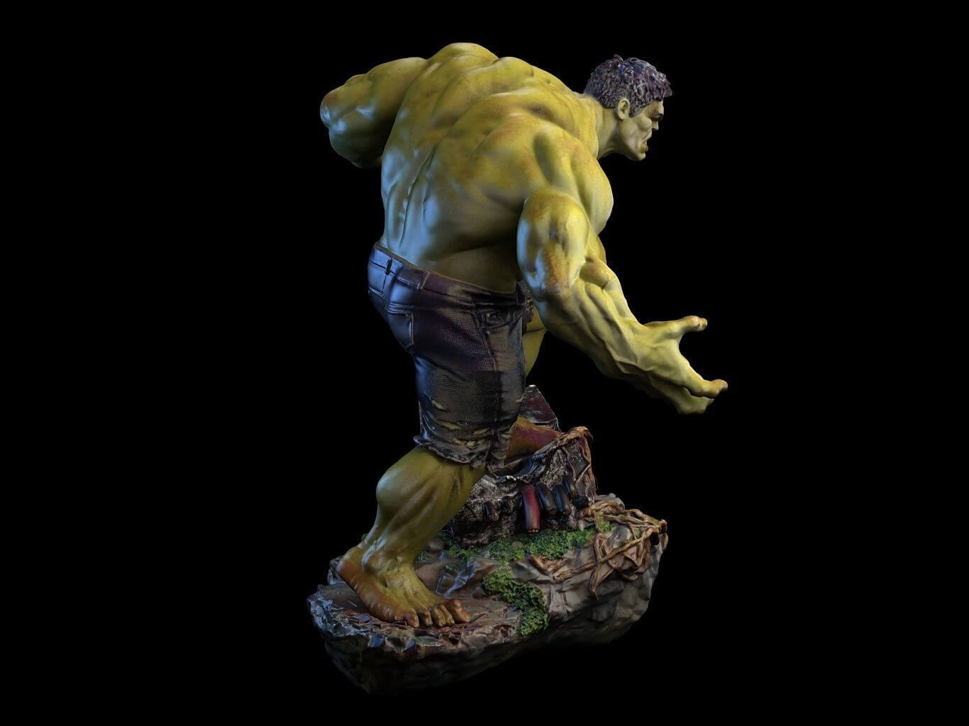 Hulk Statues - 3D Model by 3DPrintingDesigner