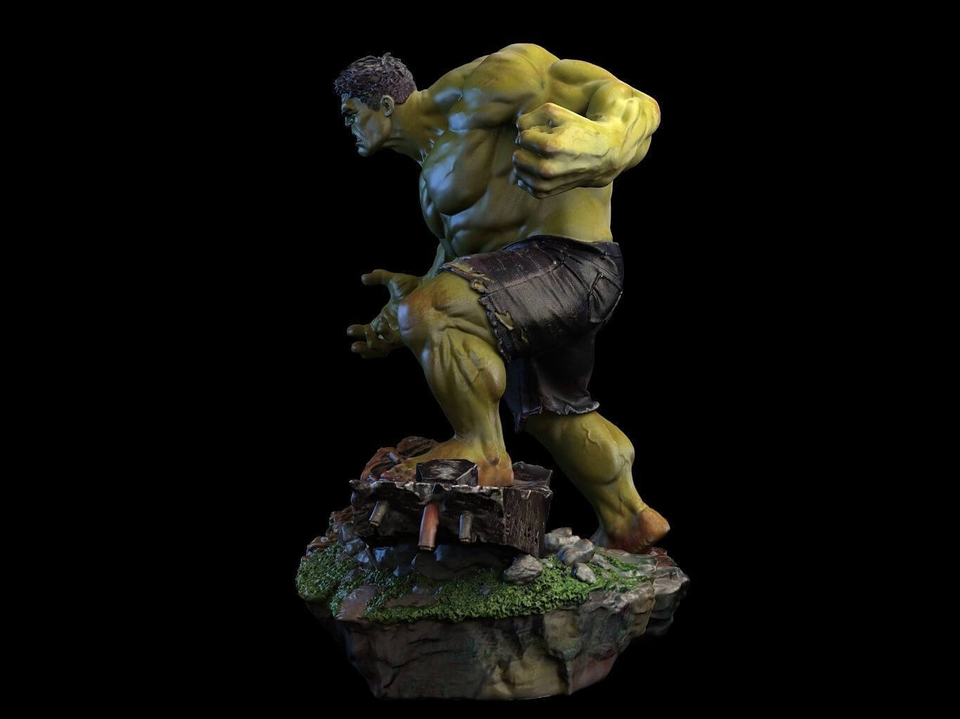 Hulk Statues - 3D Model by 3DPrintingDesigner