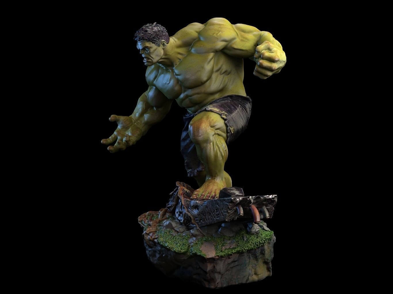 Hulk Statues - 3D Model by 3DPrintingDesigner