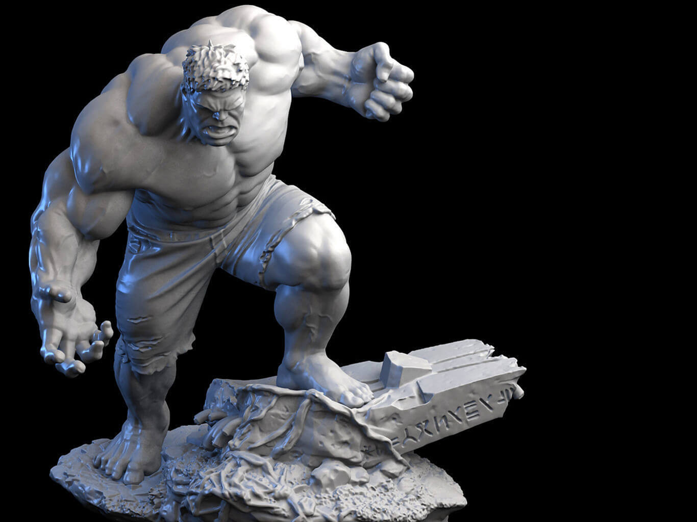 Hulk Statues - 3D Model by 3DPrintingDesigner