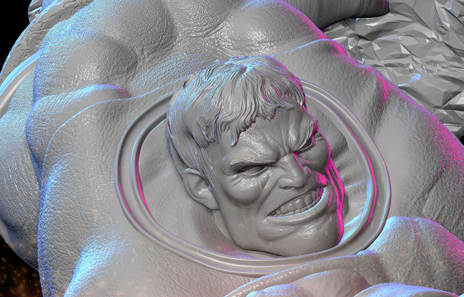 Hulk Vs Juggernaut - 3D Model by 3DPrintingDesigner
