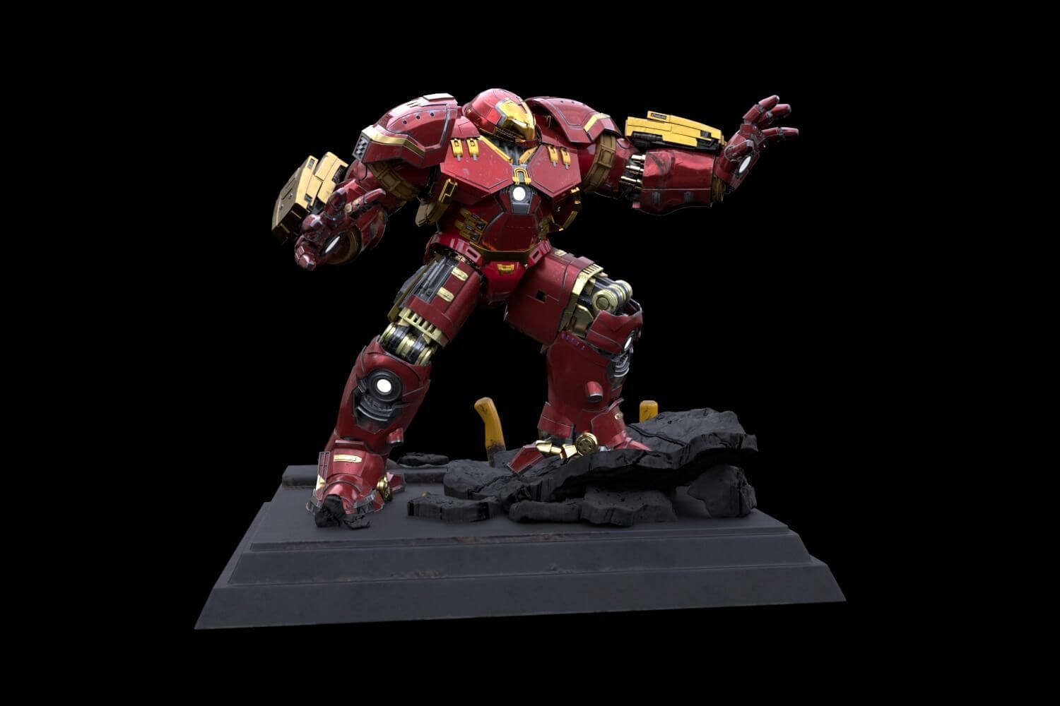 Hulkbuster Statue - 3D Model by 3DPrintingDesigner