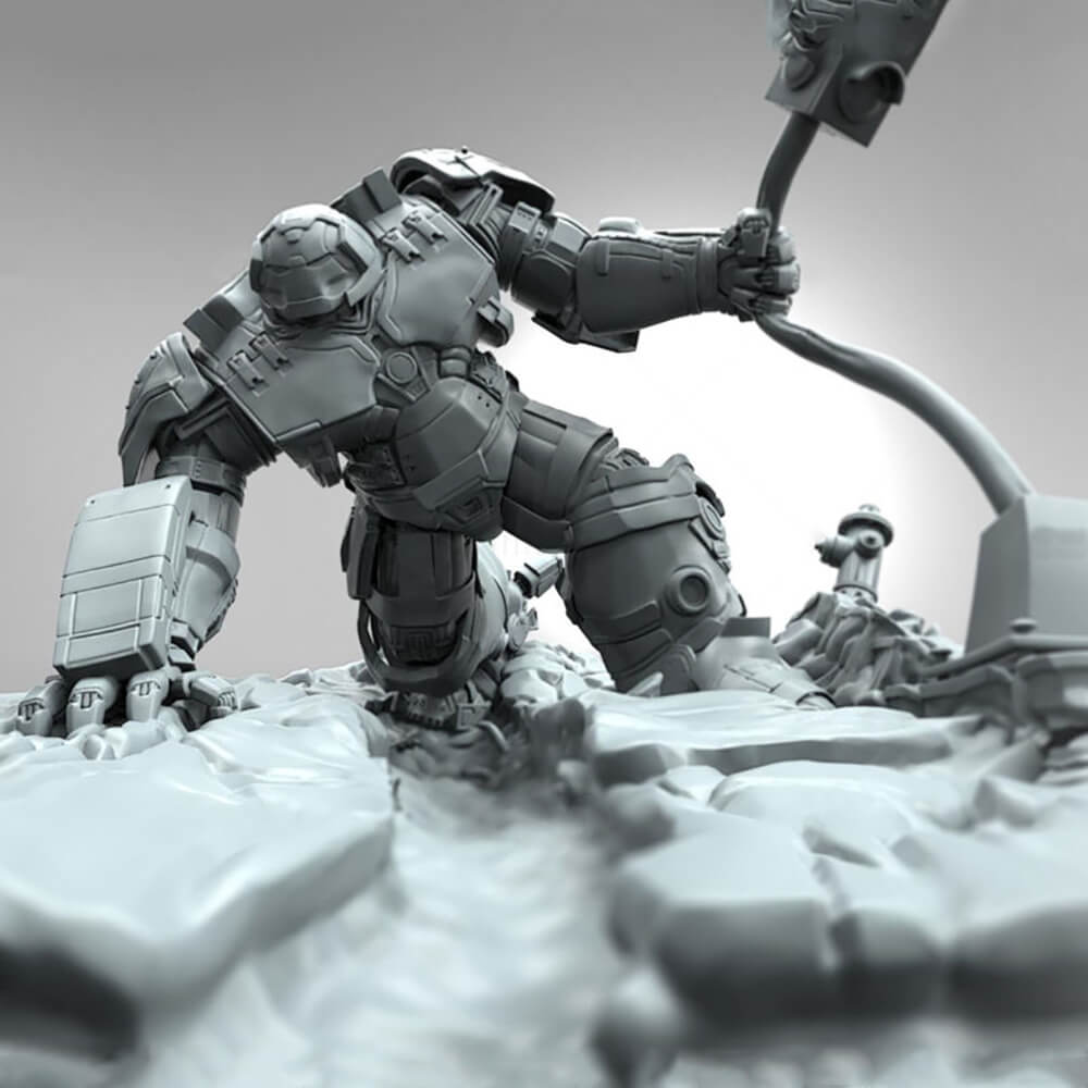 Hulkbuster (Hulkbuster) - 3D Print Model by 3DPrintingDesigner