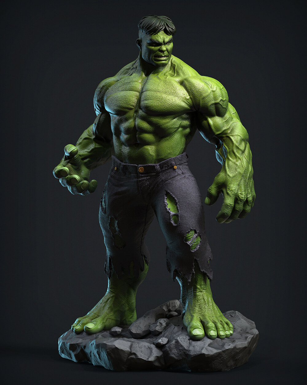 Incredible Hulk - 3D Model by 3DPrintingDesigner
