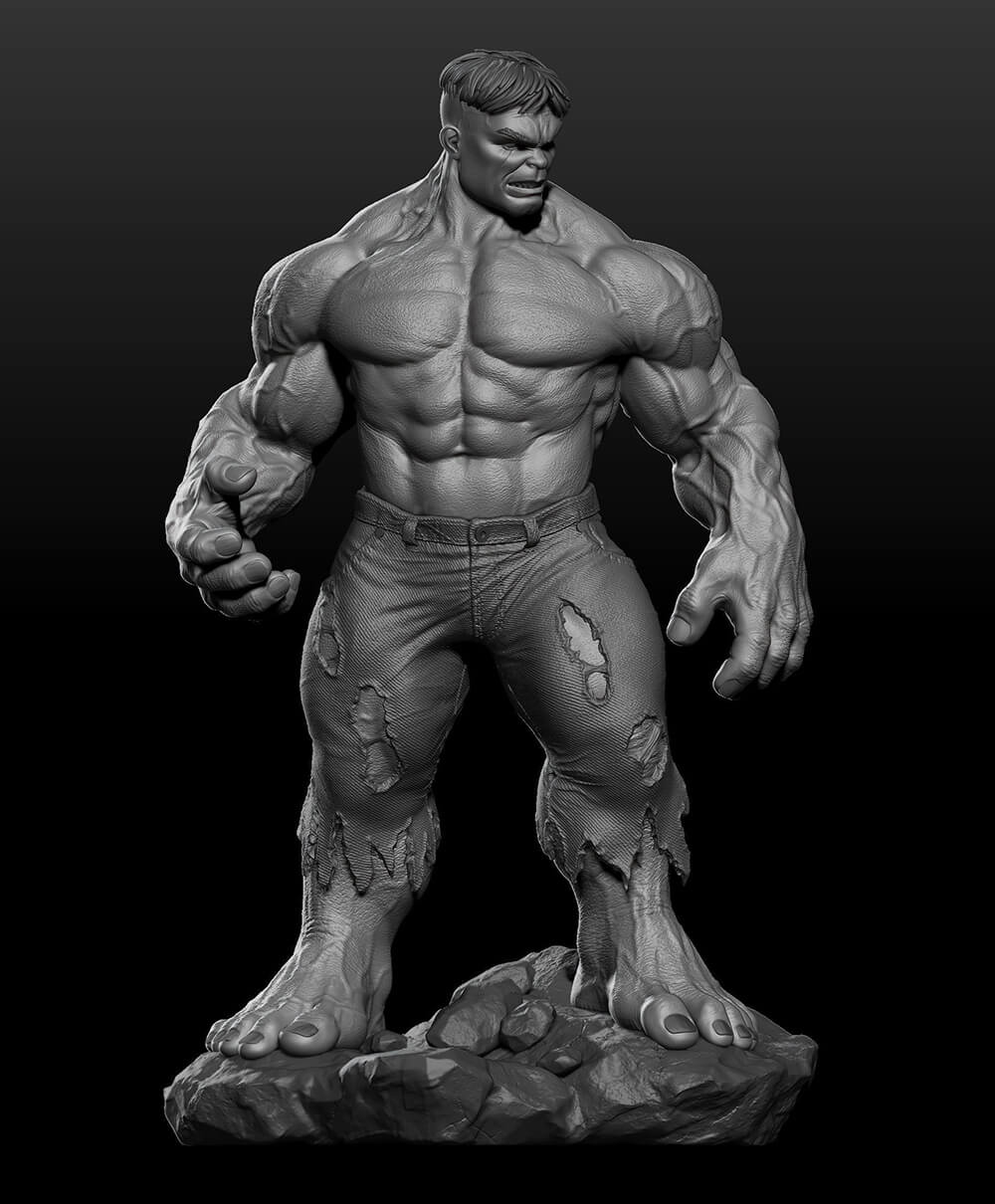 Incredible Hulk - 3D Print Model by 3DPrintingDesigner