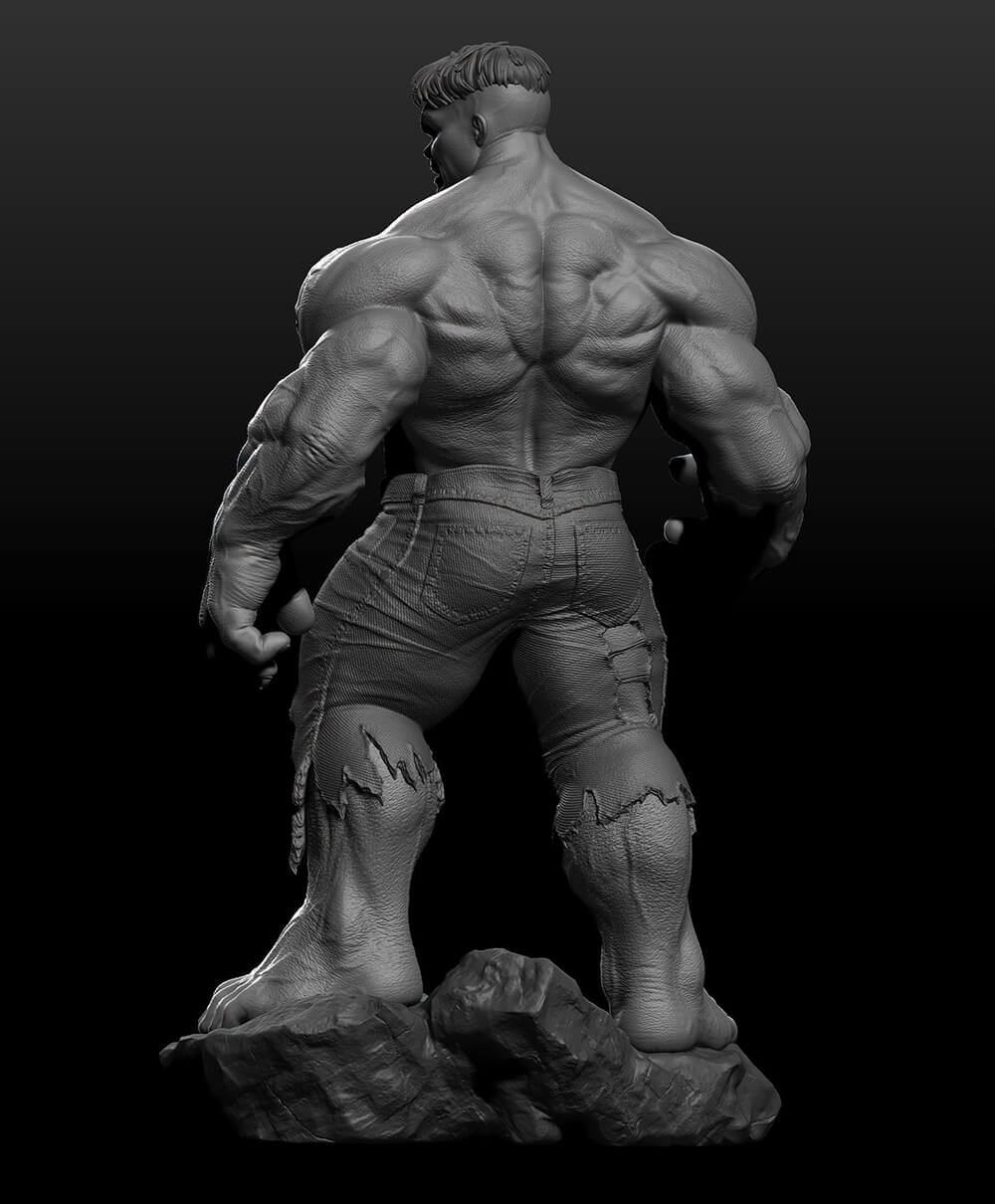 Incredible Hulk - 3D Print Model by 3DPrintingDesigner