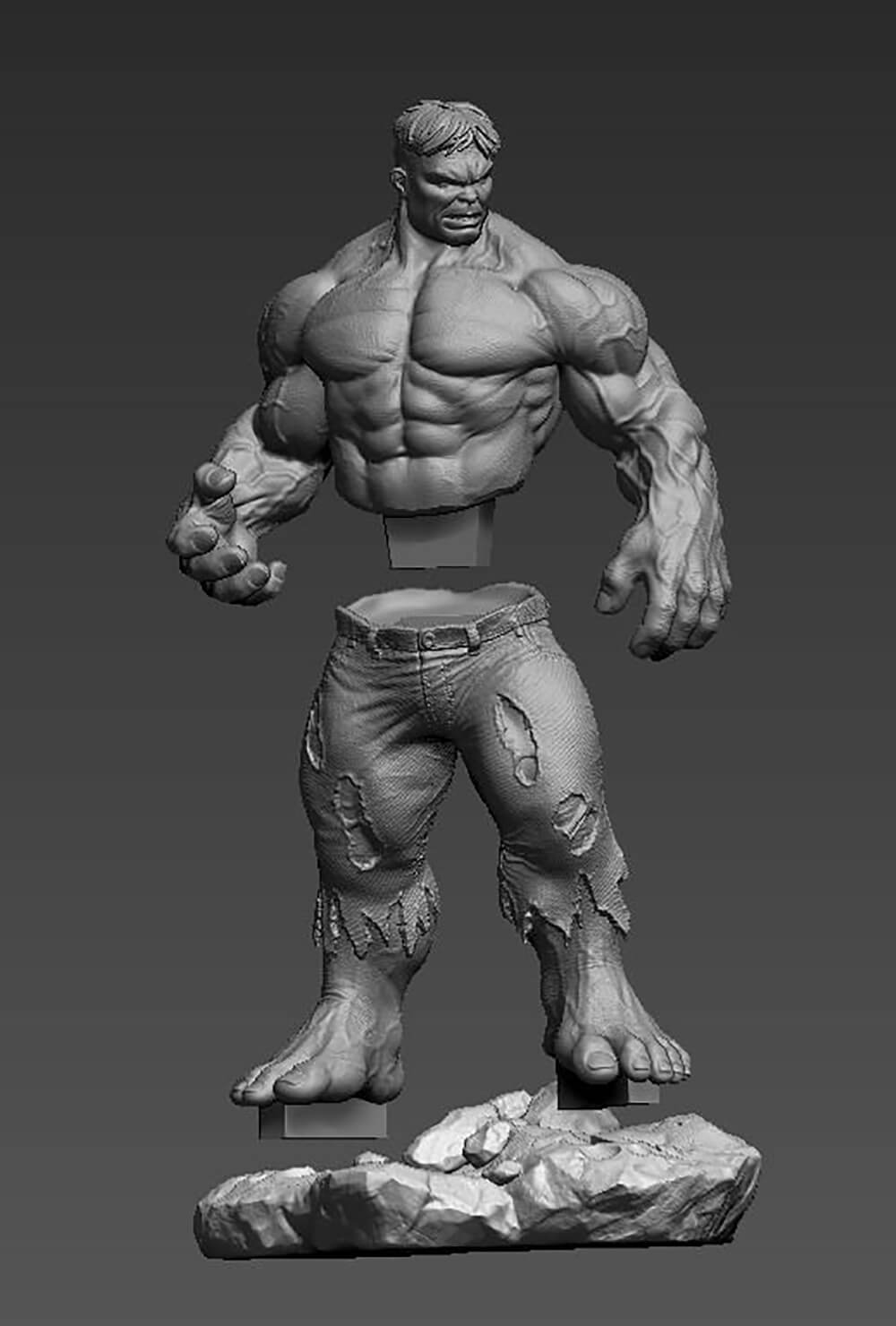 Incredible Hulk - 3D Print Model by 3DPrintingDesigner