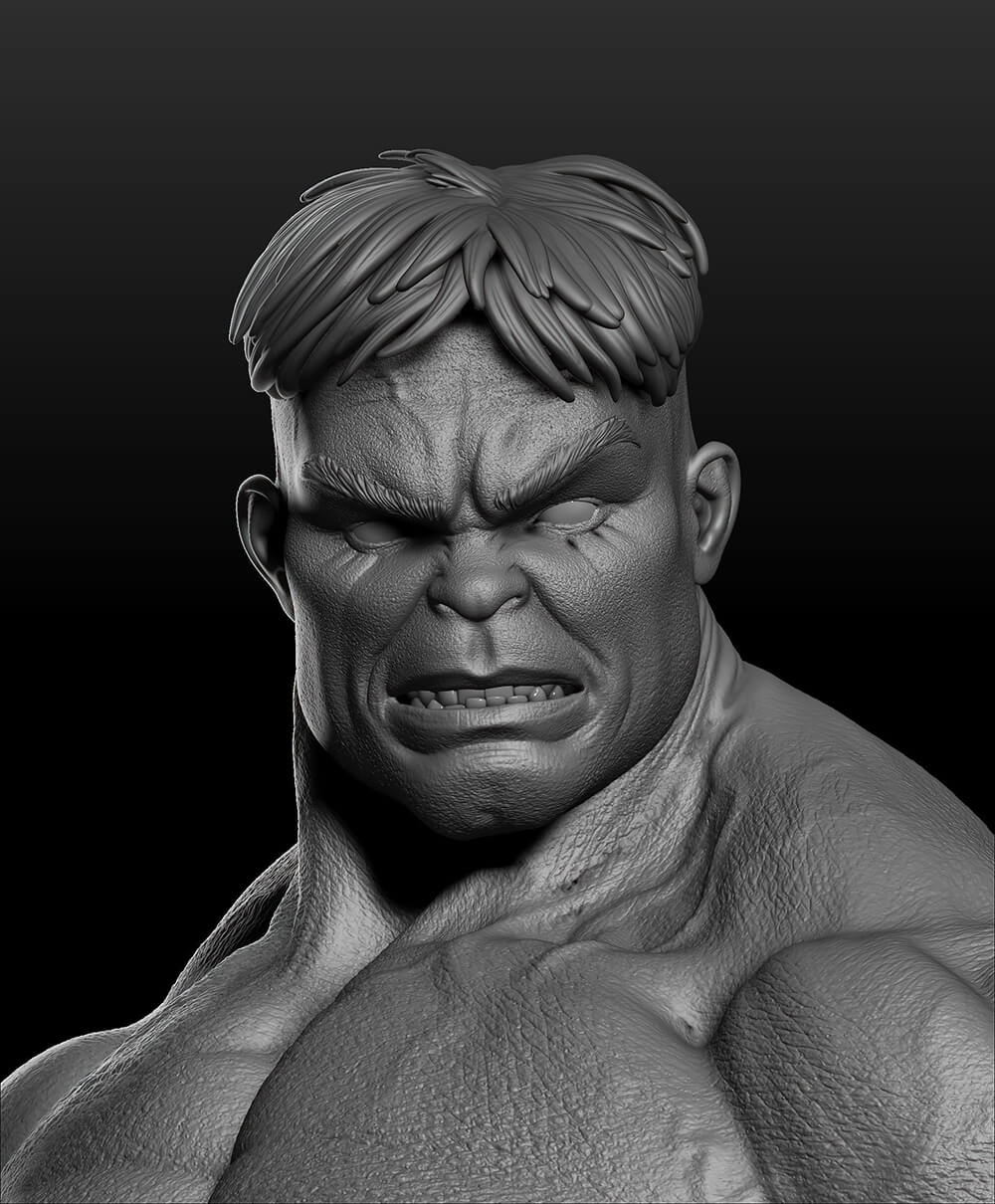 Incredible Hulk - 3D Print Model by 3DPrintingDesigner