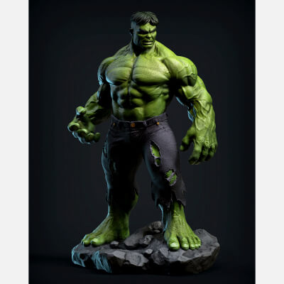 Incredible Hulk - 3D Model by 3DPrintingDesigner