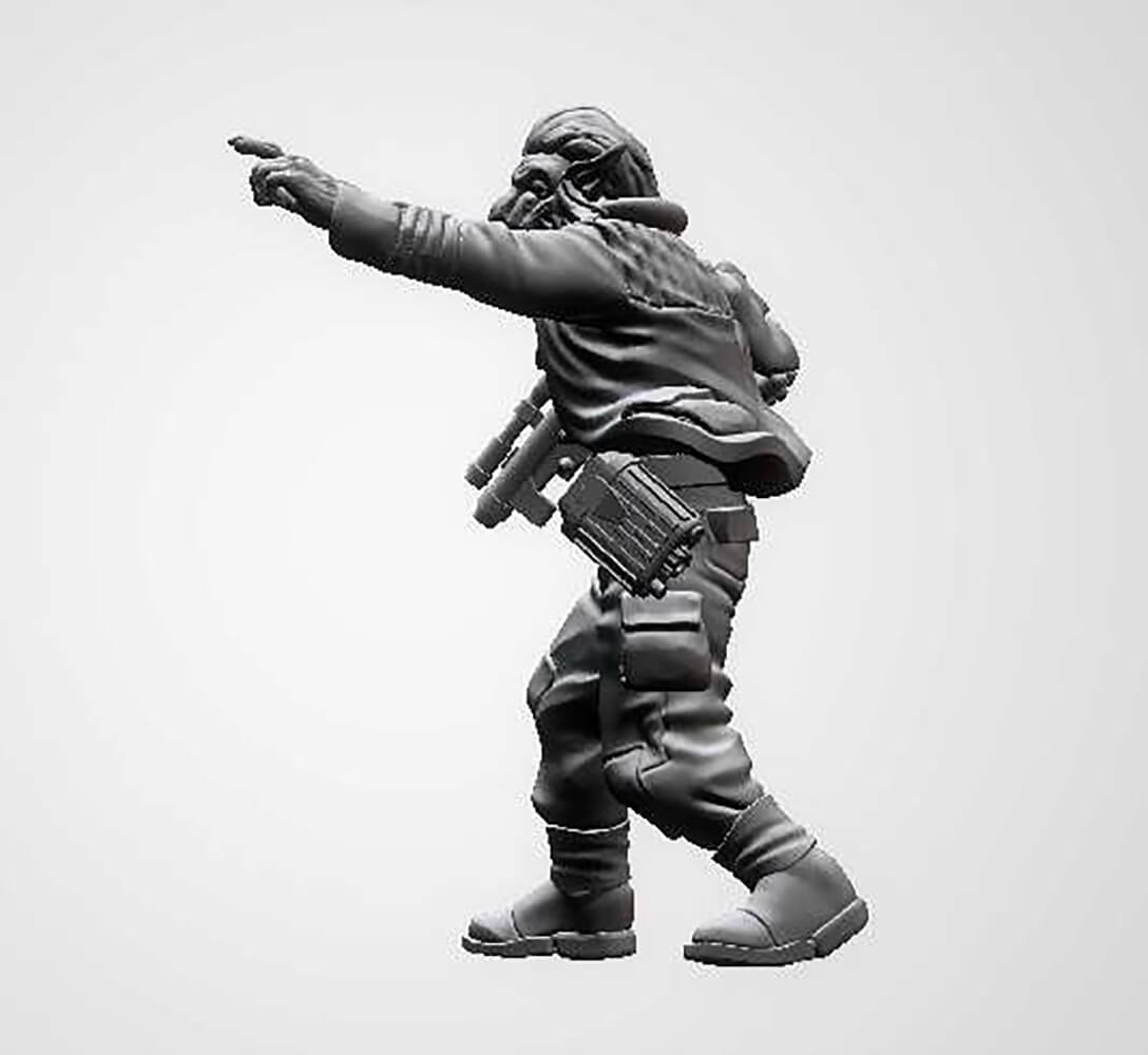Insurgent Field Commander - 3D Print Model by 3DPrintingDesigner