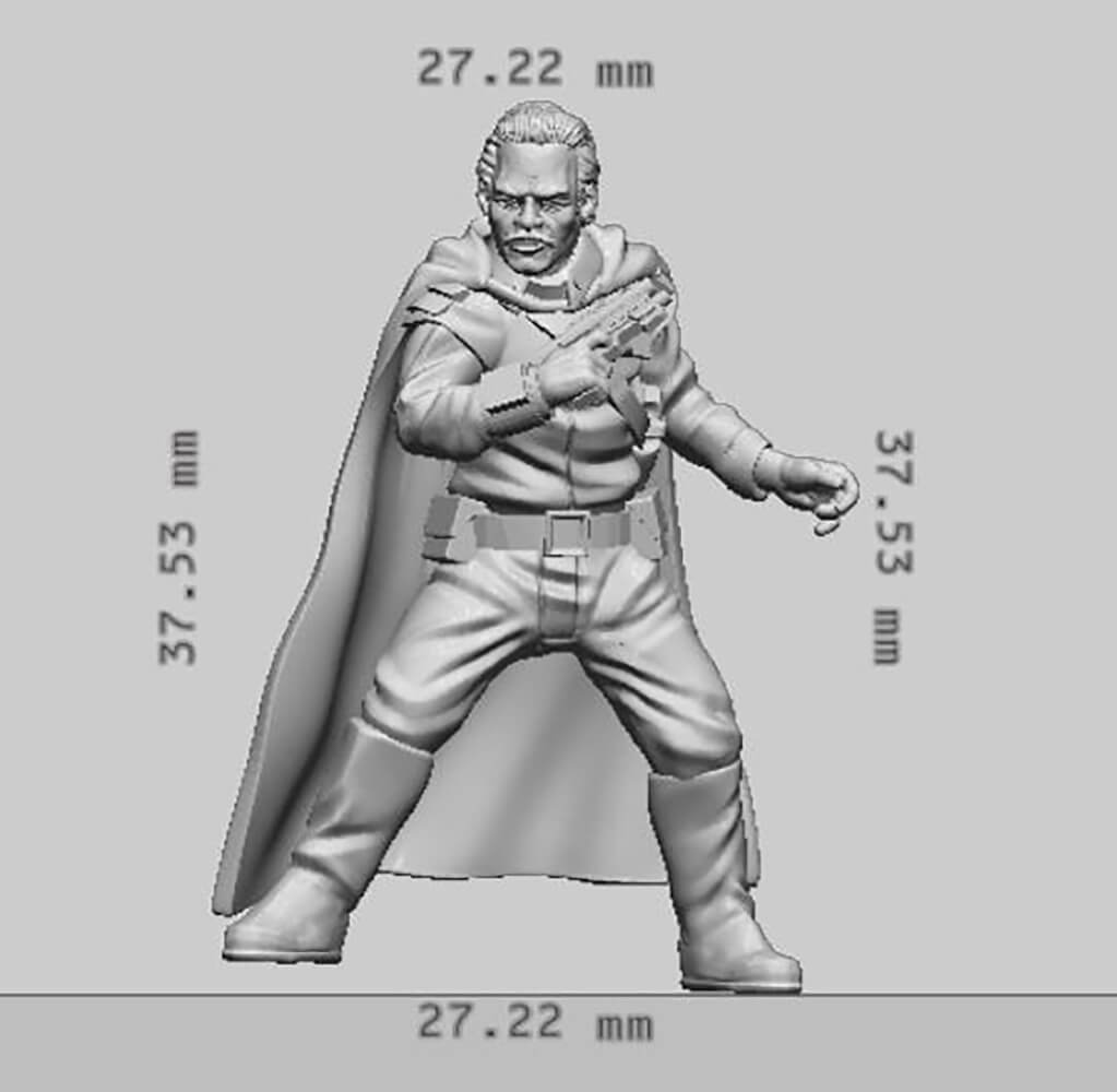 Insurgent Scoundrel Commander - 3D Print Model by 3DPrintingDesigner