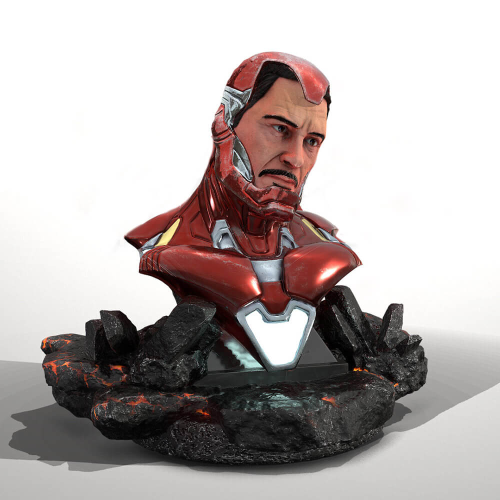 Iron Man Bust - 3D Print Model by 3DPrintingDesigner