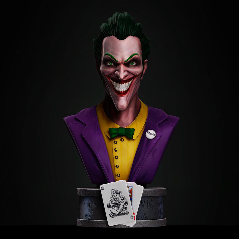 Joker Bust (Joker Bust) - 3D Print Model by 3DPrintingDesigner