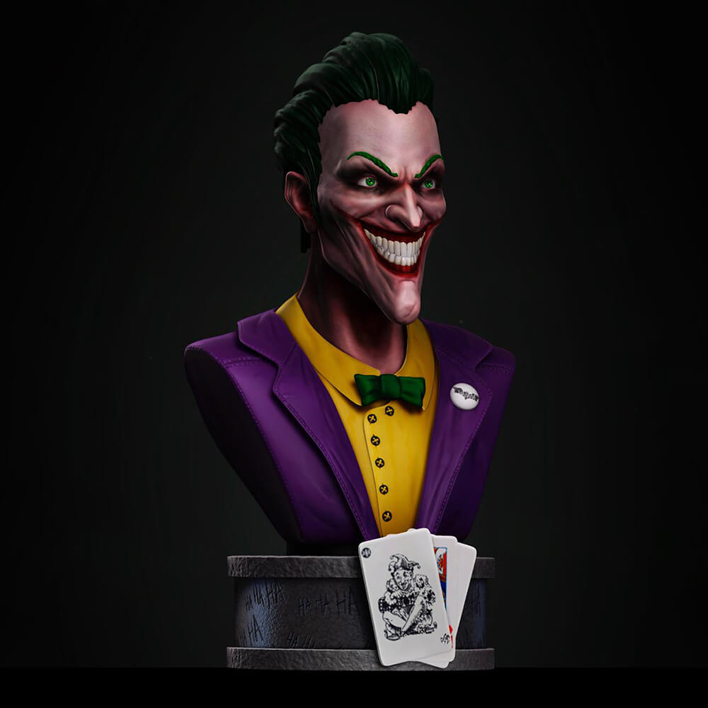 Joker Bust (Joker Bust) - 3D Model by 3DPrintingDesigner