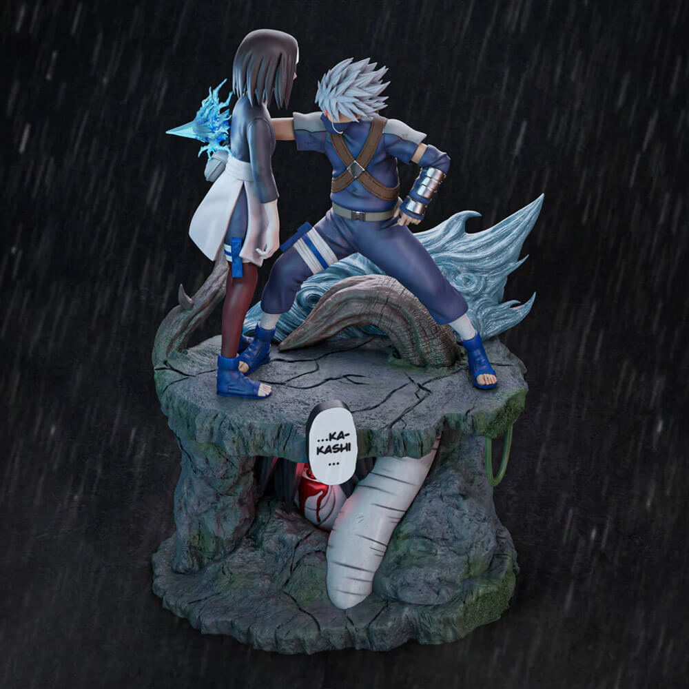 Kakashi Vs Rin - Naruto 3D Model by 3DPrintingDesigner