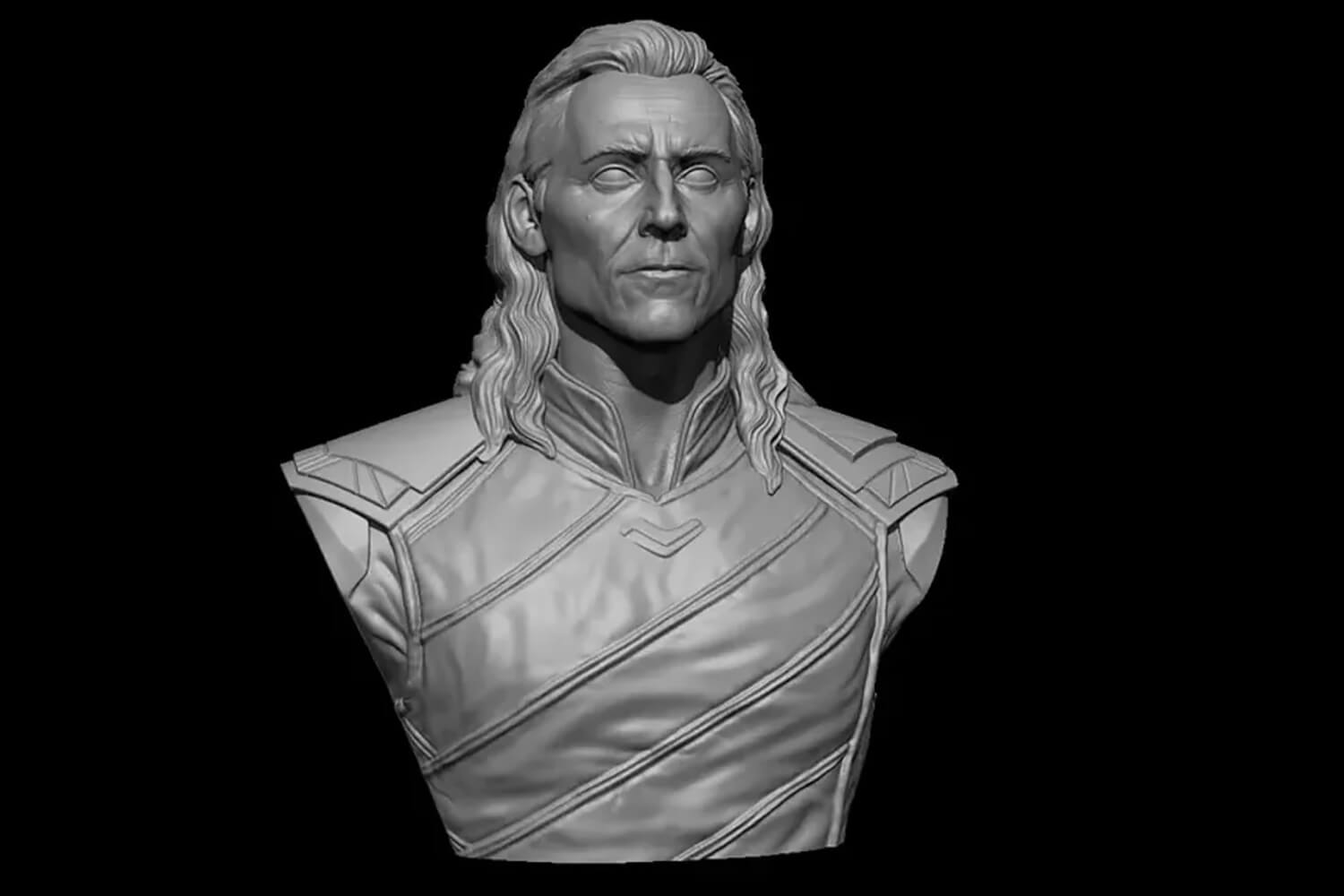 Loki Bust Statue - 3D Print Model by 3DPrintingDesigner