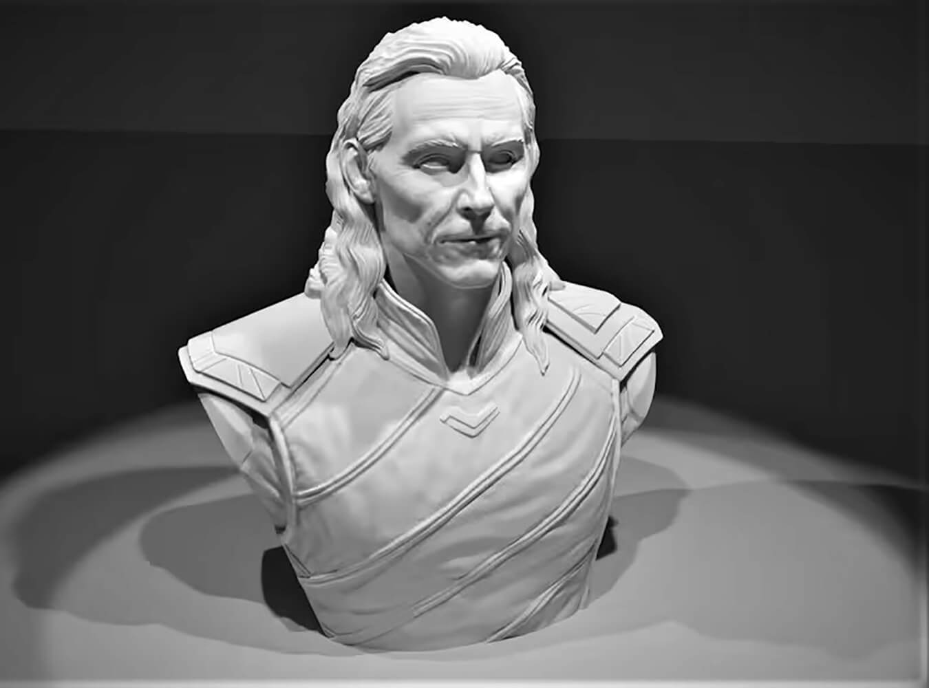 Loki Bust Statue - 3D Print Model by 3DPrintingDesigner