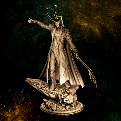 Loki Statues - 3D Model by 3DPrintingDesigner