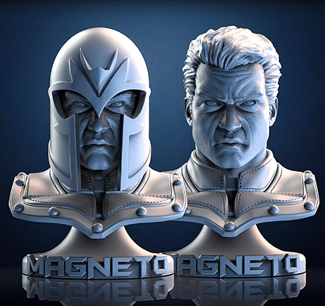 Magneto Bust - 3D Print Model by 3DPrintingDesigner