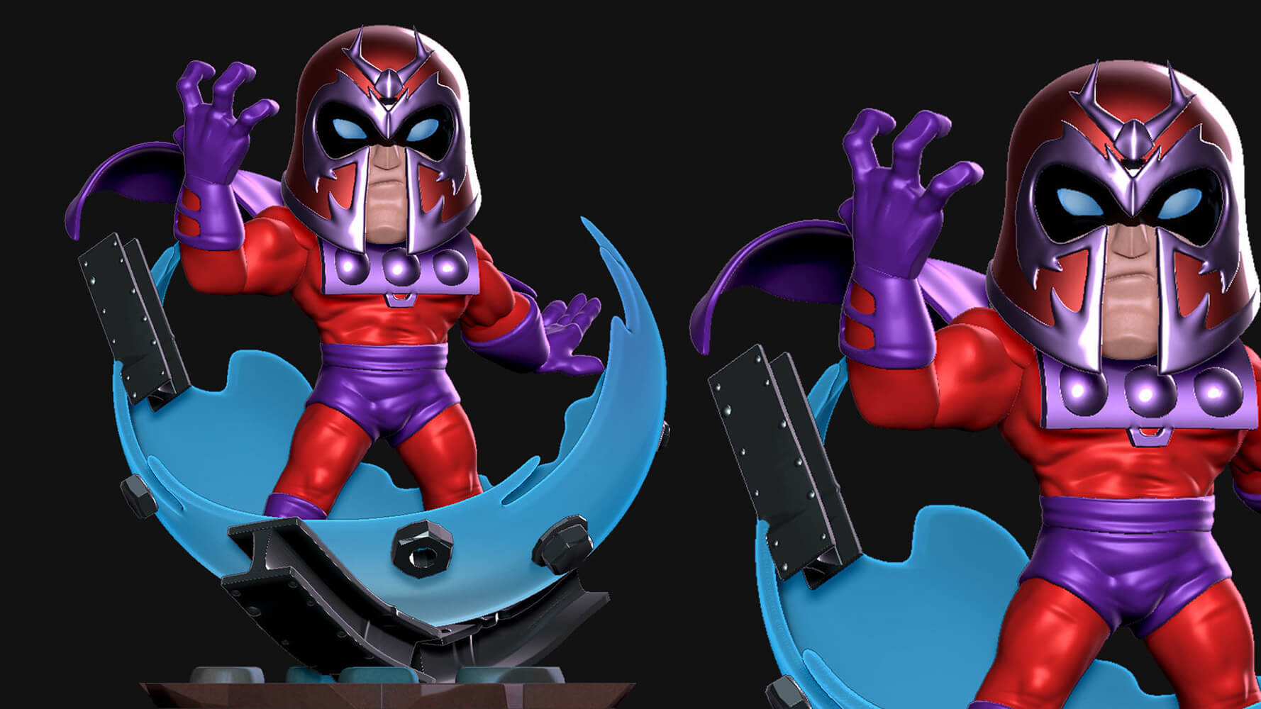 Magneto Chibi - 3D Model by 3DPrintingDesigner