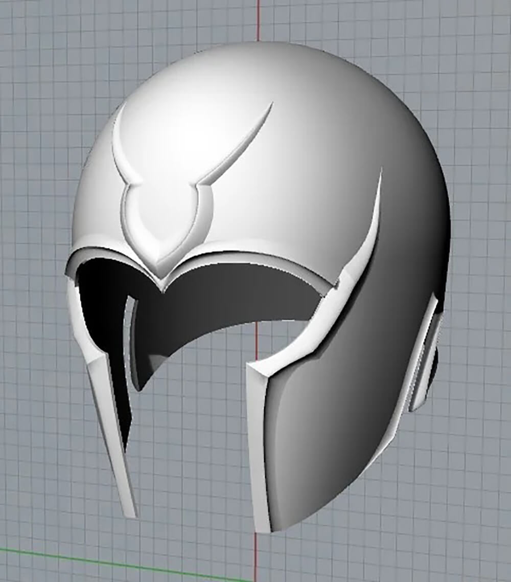 Magneto Helmet - 3D Model by 3DPrintingDesigner