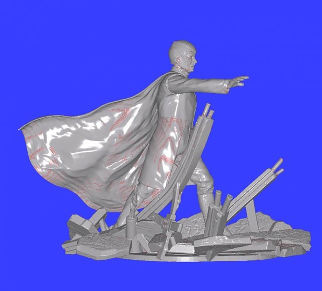 Magneto Statue - 3D Model by 3DPrintingDesigner