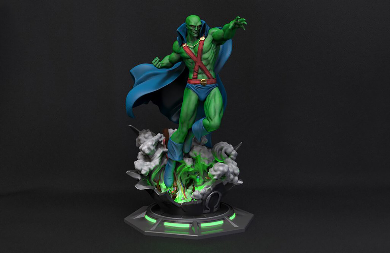 Martian Manhunter - 3D Model by 3DPrintingDesigner