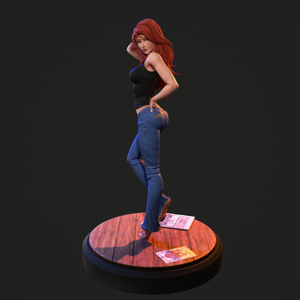 Mary Jane Watson 3d Model By 3dprintingdesigner
