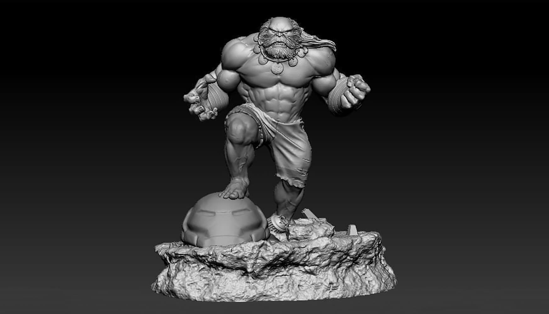 Master Hulk Statues - 3D Model by 3DPrintingDesigner