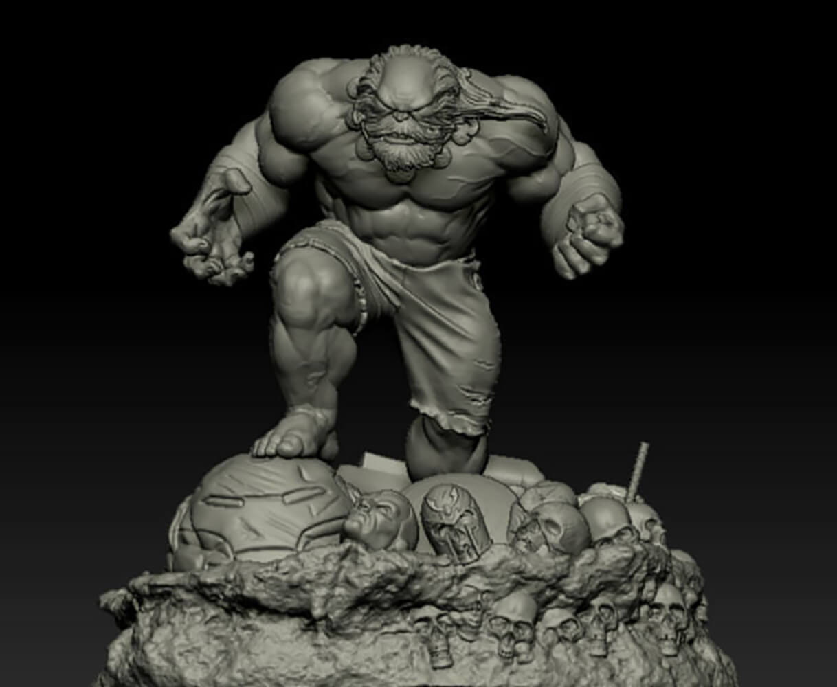 Master Hulk Statues - 3D Model by 3DPrintingDesigner