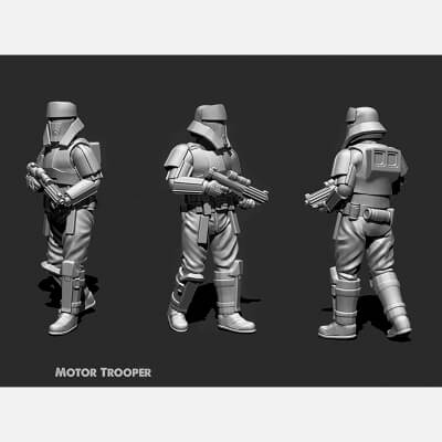 Motor Trooper - 3D Model by 3DPrintingDesigner