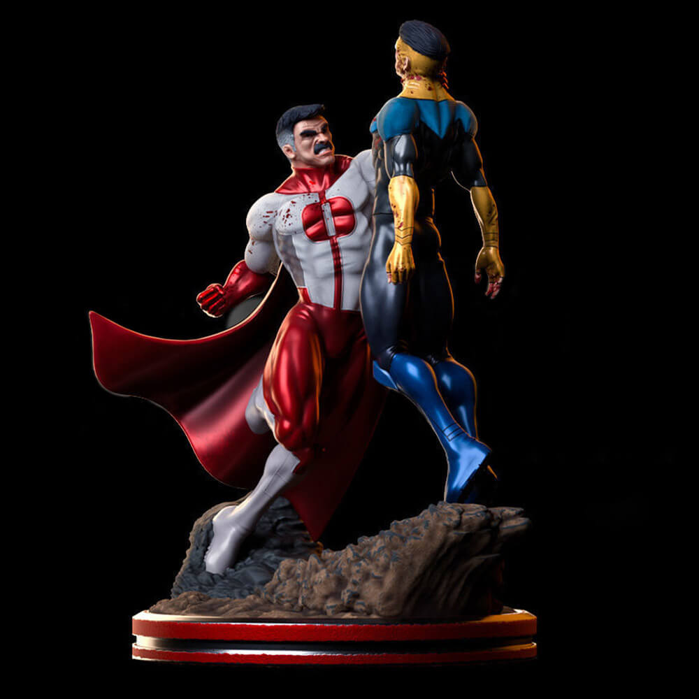 Omniman Defeats Invincible - 3D Print Model by 3DPrintingDesigner