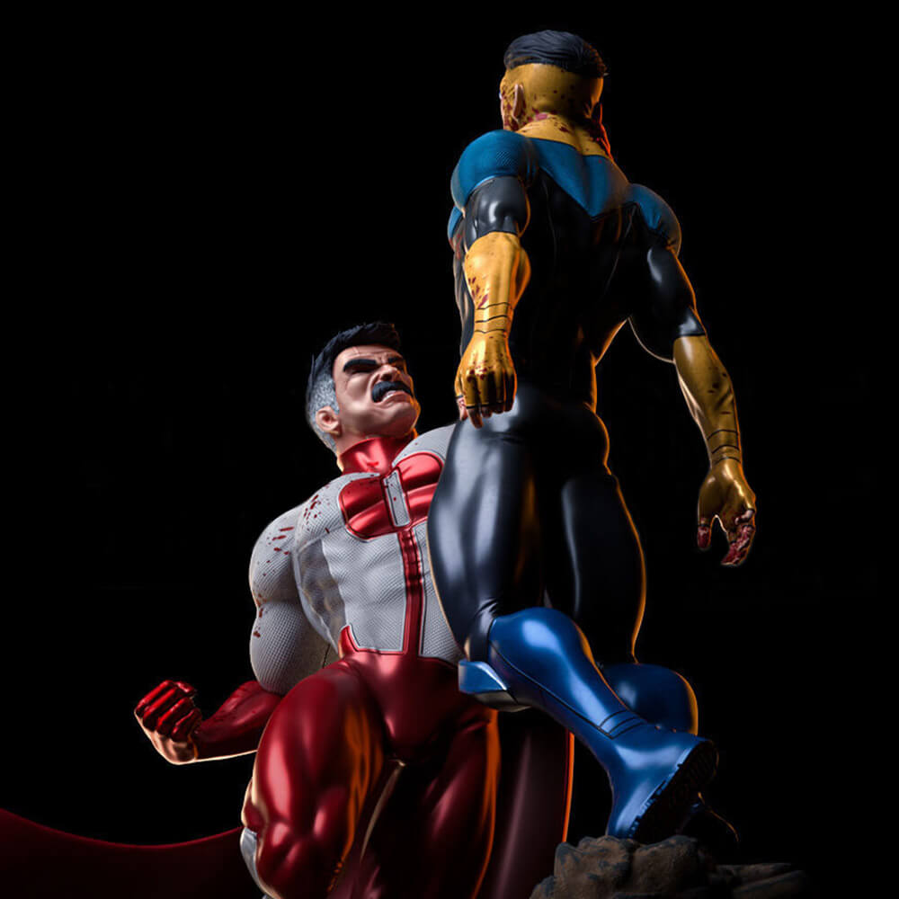 Omniman Defeats Invincible - 3D Print Model by 3DPrintingDesigner