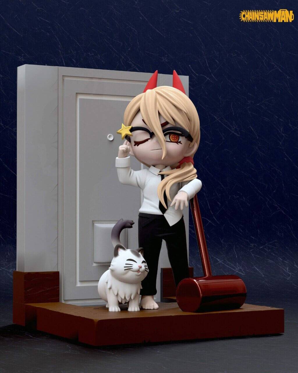 Power Chibi (Chainsaw Man) - 3D Model by 3DPrintingDesigner