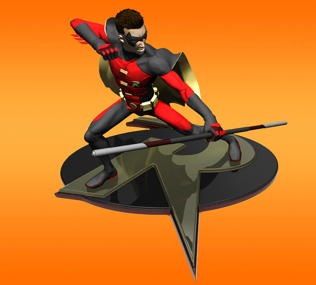 Robin Statues - 3D Print Model by 3DPrintingDesigner