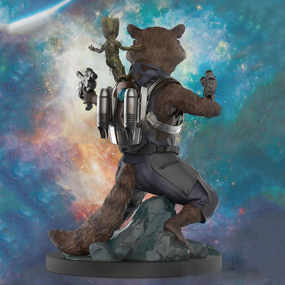 Rocket Raccoon and Groot - 3D Print Model by 3DPrintingDesigner