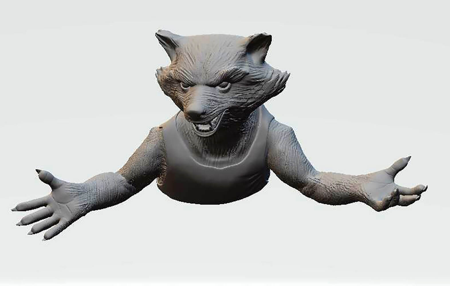 Rocket Raccoon Bust - 3D Print Model by 3DPrintingDesigner
