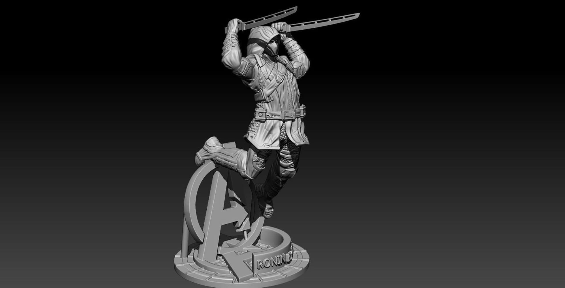 Ronin Marvel - 3D Print Model by 3DPrintingDesigner