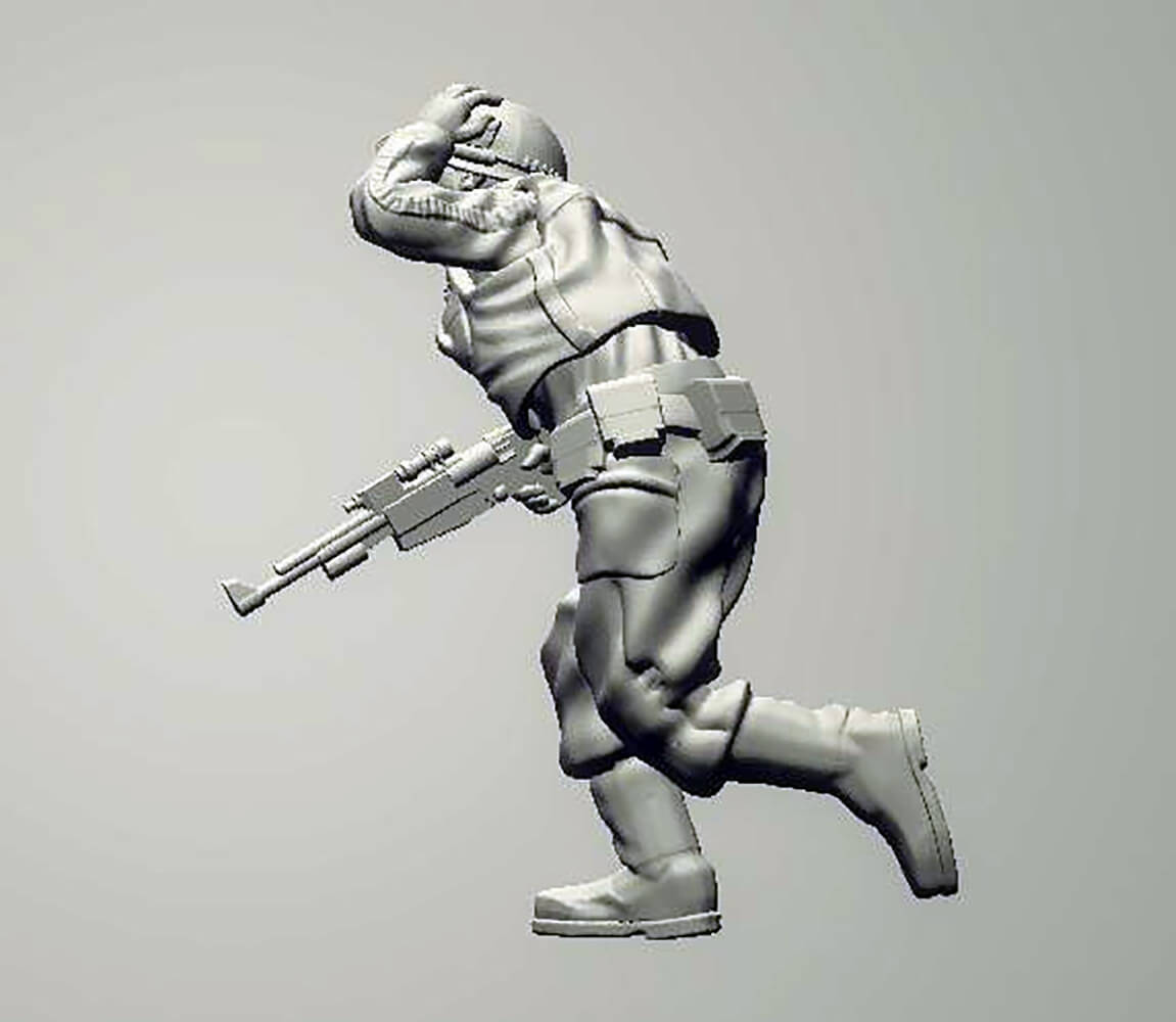Running Trooper - 3D Print Model by 3DPrintingDesigner