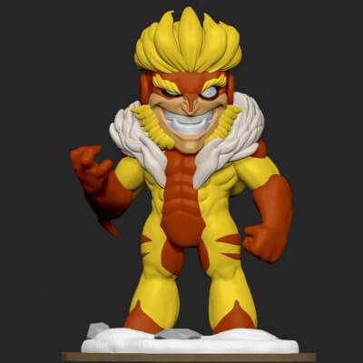 Sabretooth Chibi - 3D Model by 3DPrintingDesigner