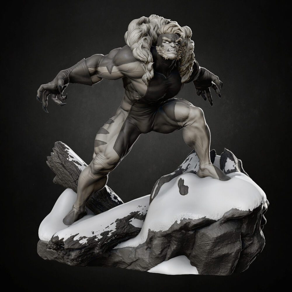 Sabretooth X-Men 3D Print Model by 3DPrintingDesigner