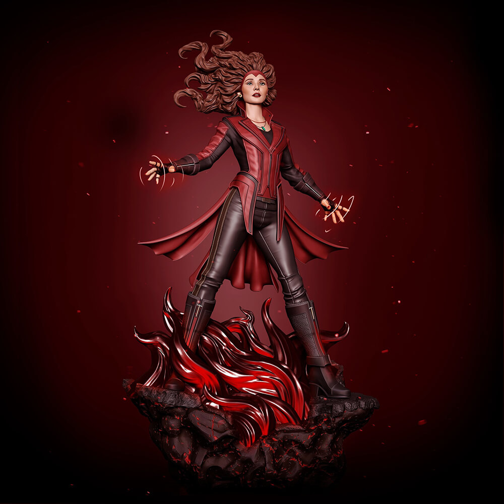 Scarlet Witch - 3D Print Model by 3DPrintingDesigner