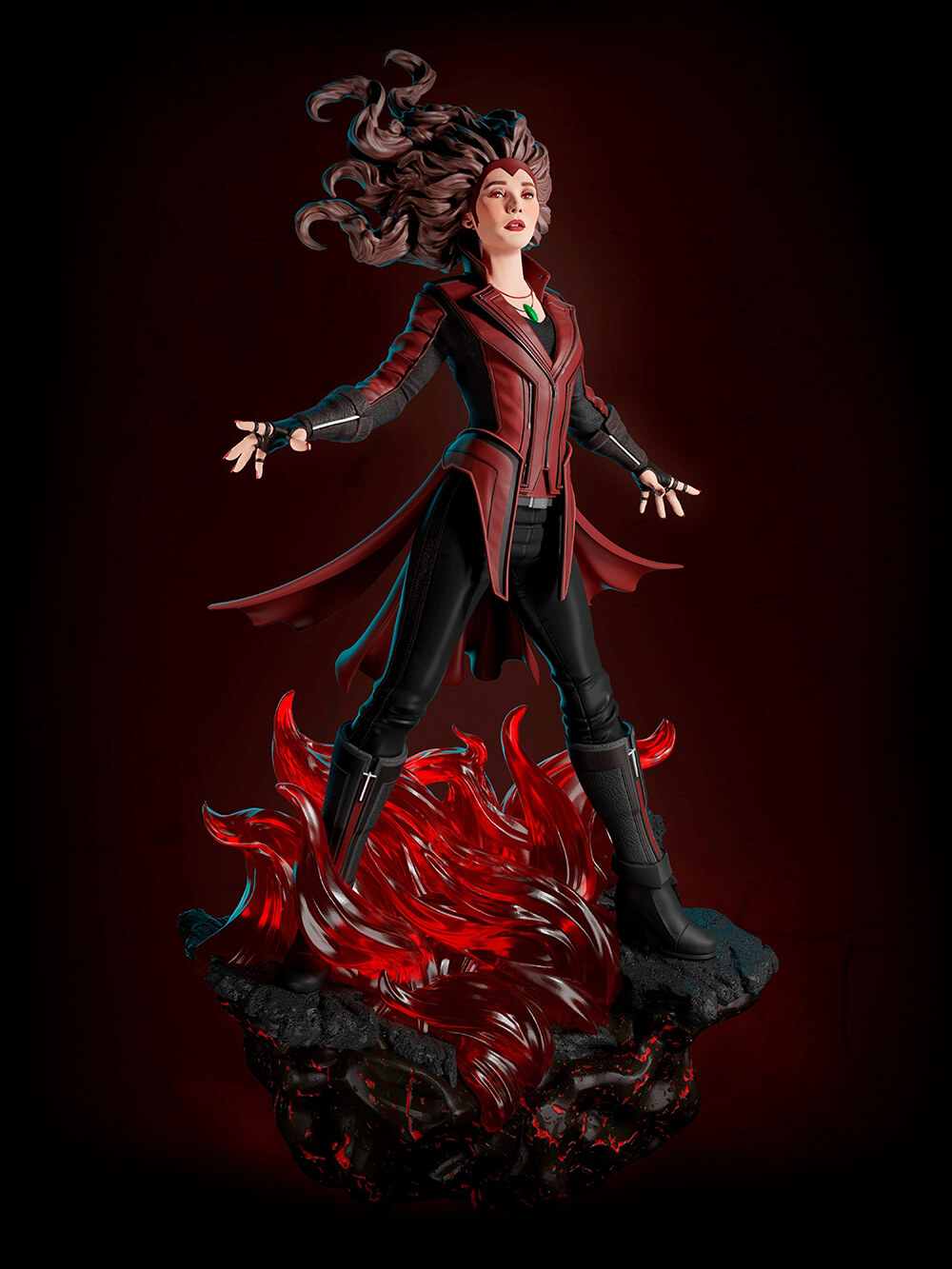Scarlet Witch - 3D Print Model by 3DPrintingDesigner