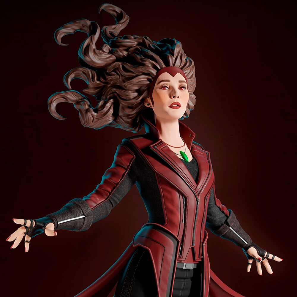 Scarlet Witch - 3D Print Model by 3DPrintingDesigner