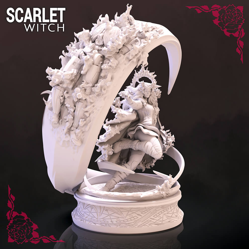 Scarlet Witch - 3D Print Model by 3DPrintingDesigner