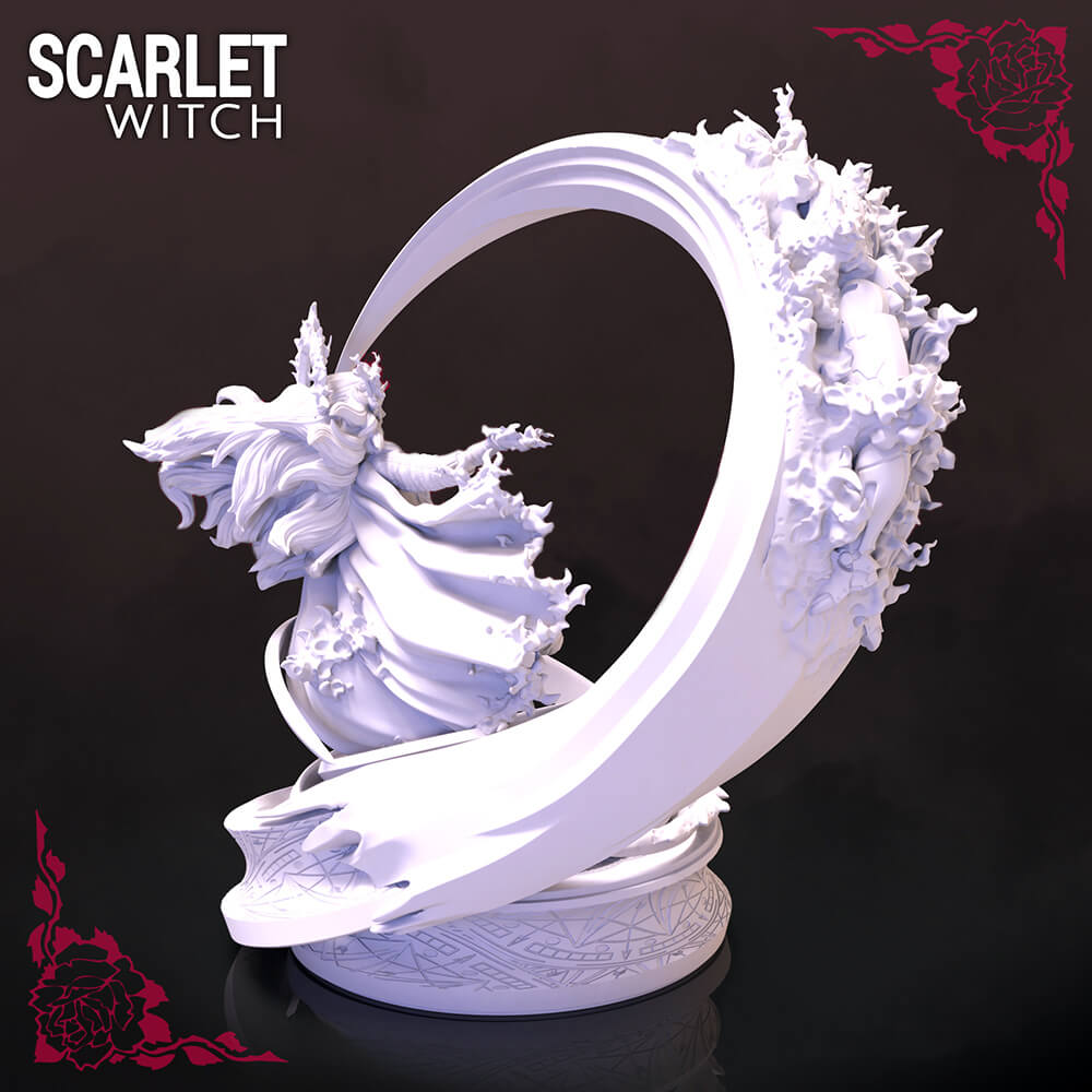Scarlet Witch - 3D Print Model by 3DPrintingDesigner
