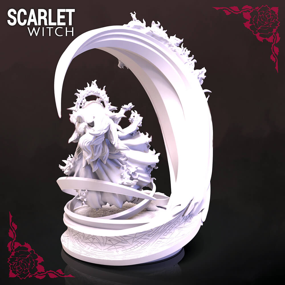 Scarlet Witch - 3D Print Model by 3DPrintingDesigner