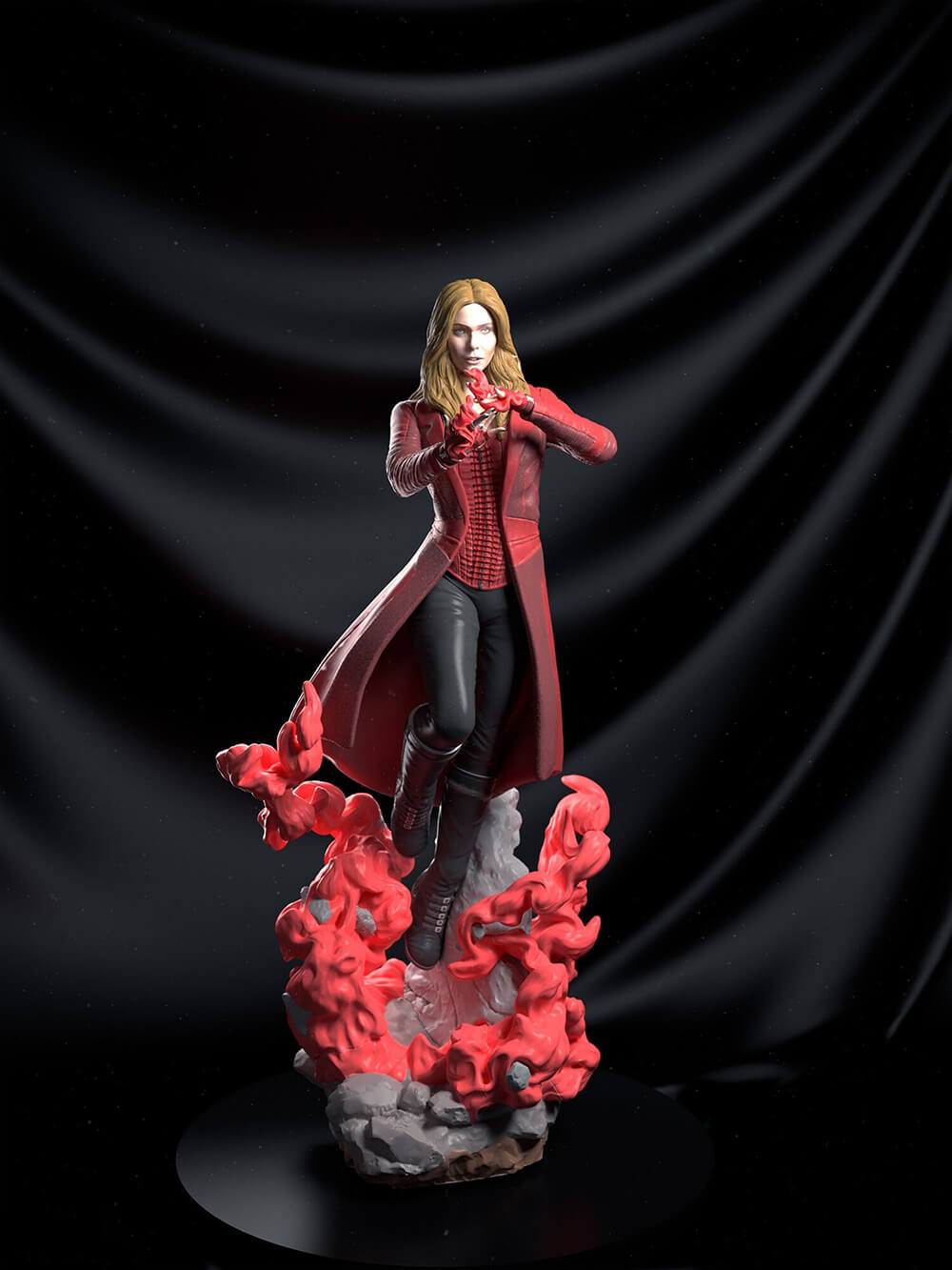 Scarlet Witch Statue - 3D Print Model by 3DPrintingDesigner